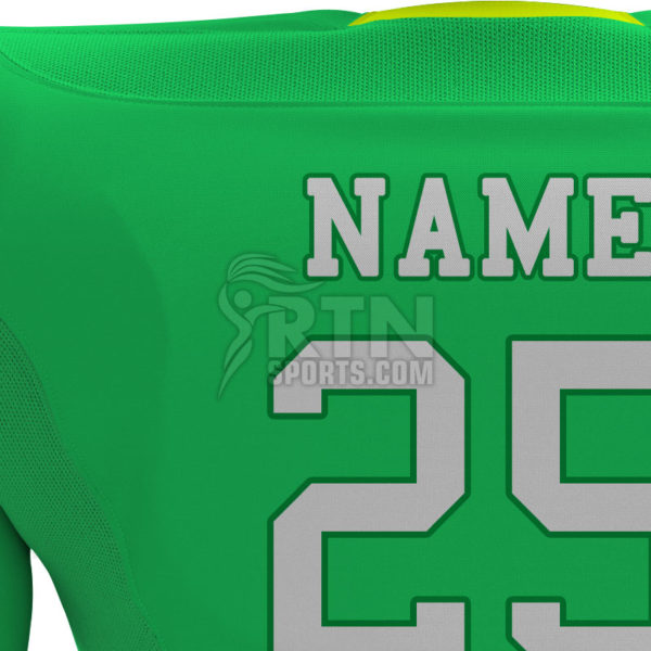 Green and Yellow Jersey with White Pant American Football Uniform - RTN ...